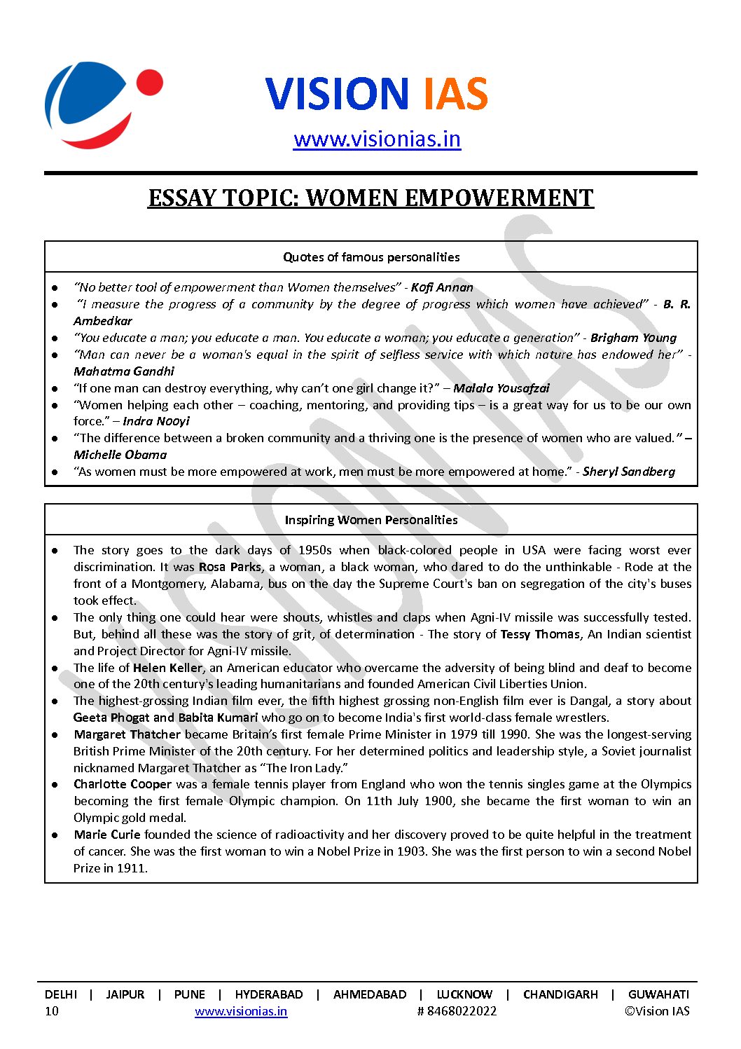 VISION IAS 2022 ESSAY UPDATED VALUE ADDITION MATERIAL 2020 2022