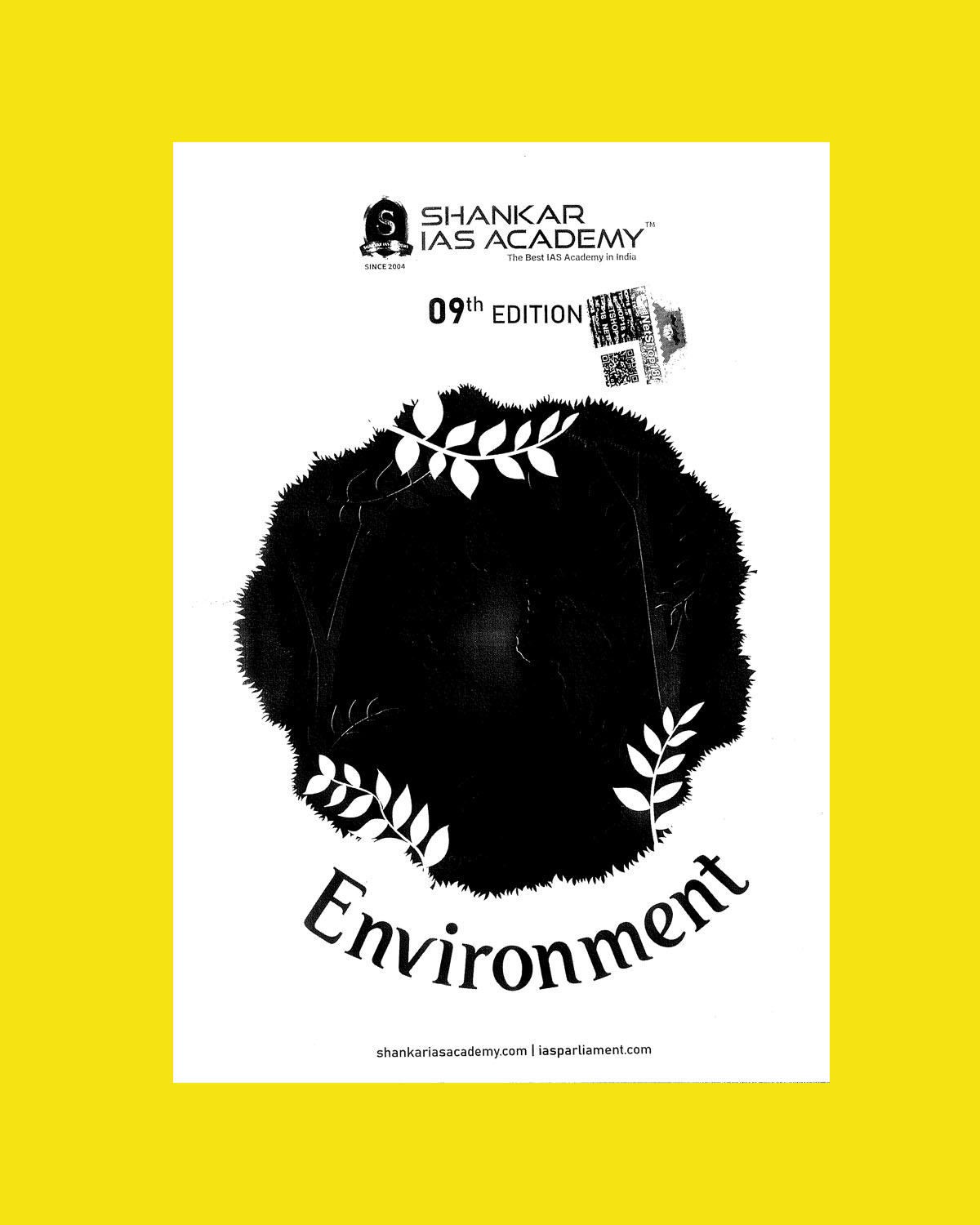 SHANKAR IAS ACADEMY ENVIRONMENT 9TH EDITION (BLACK & WHITE) | Imagerunners