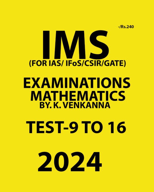 IMS MATHS 2024 TEST-9TO16 2024 FINAL (ENGLISH) {BLACK AND WHITE ...