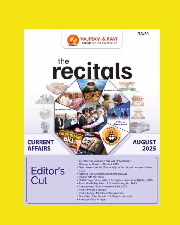 VAJIRAM & RAVI CURRENT AFFAIRS 2025 AUGUST 2025 FINAL (ENGLISH) {BLACK ...